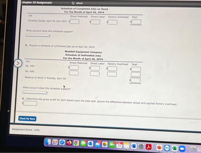 Solved Schedules for Unfinished Jobs and Completed Jobs | Chegg.com