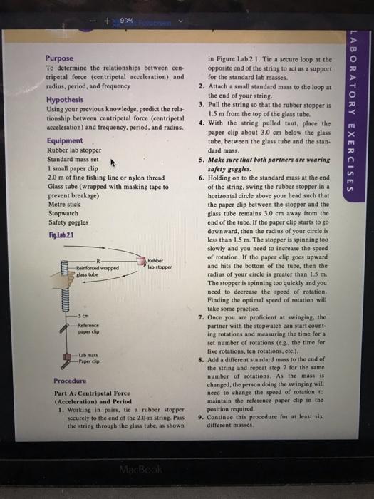 Solved Purpose in Figure Lab.2.1. Tie a secure loop at the | Chegg.com