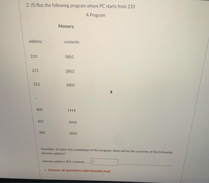 Consider the following instruction format and the | Chegg.com