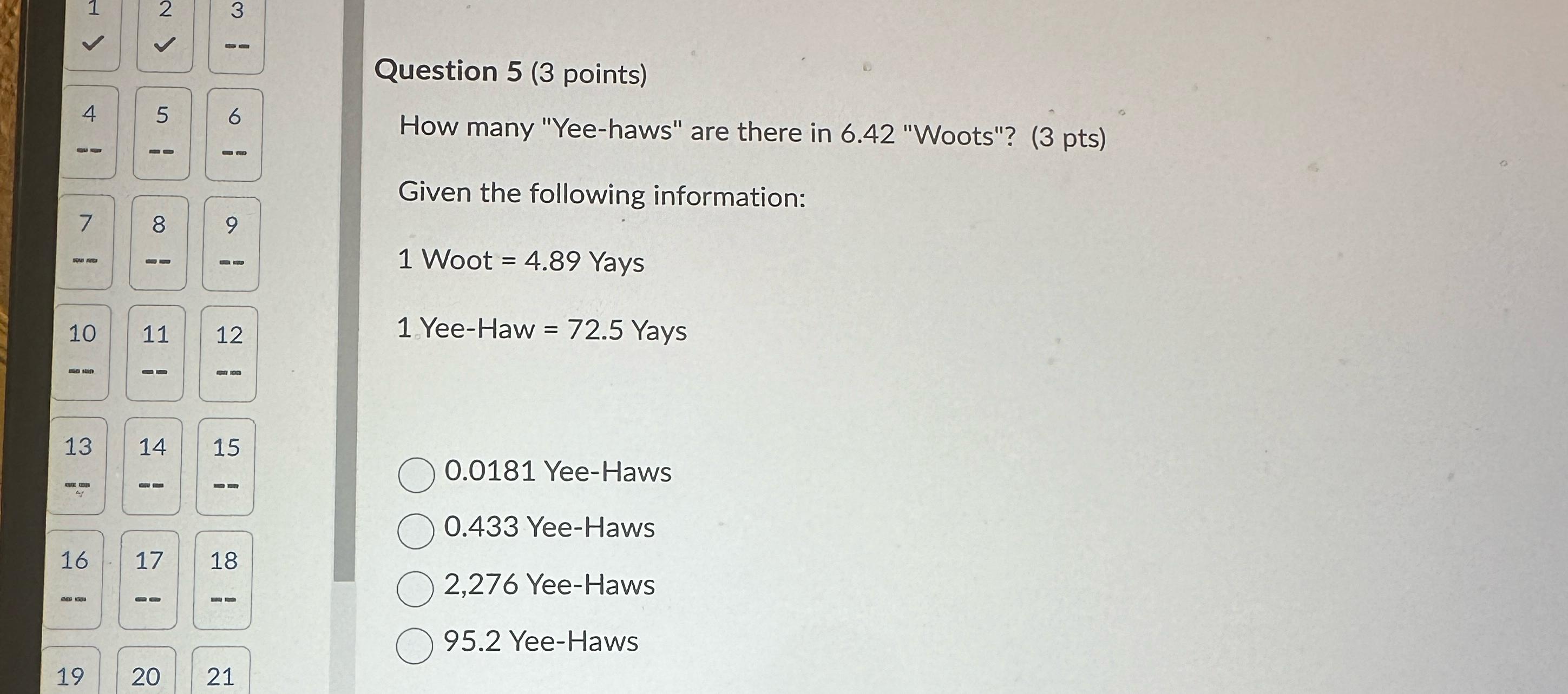 Solved Question 5 (3 points)How many Solved Question 5 (3 points)How many