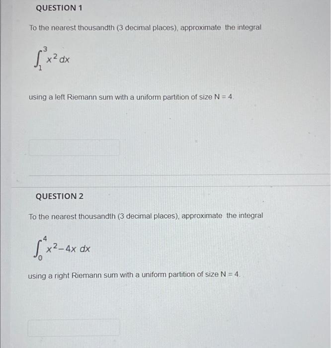 Solved QUESTION 1 To the nearest thousandth (3 decimal | Chegg.com