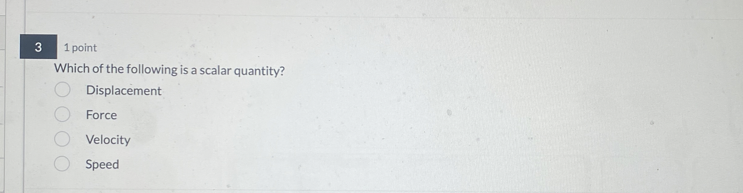 Solved 31 ﻿pointWhich of the following is a scalar | Chegg.com