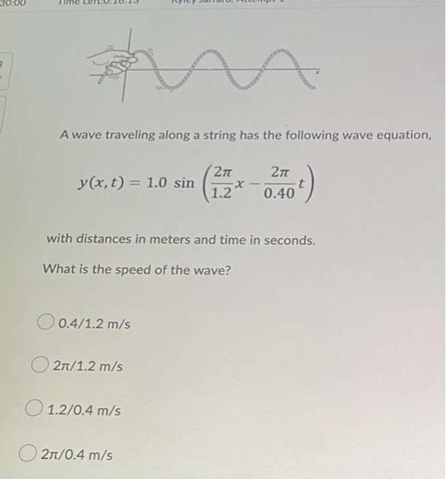 Solved B m A wave traveling along a string has the following | Chegg.com