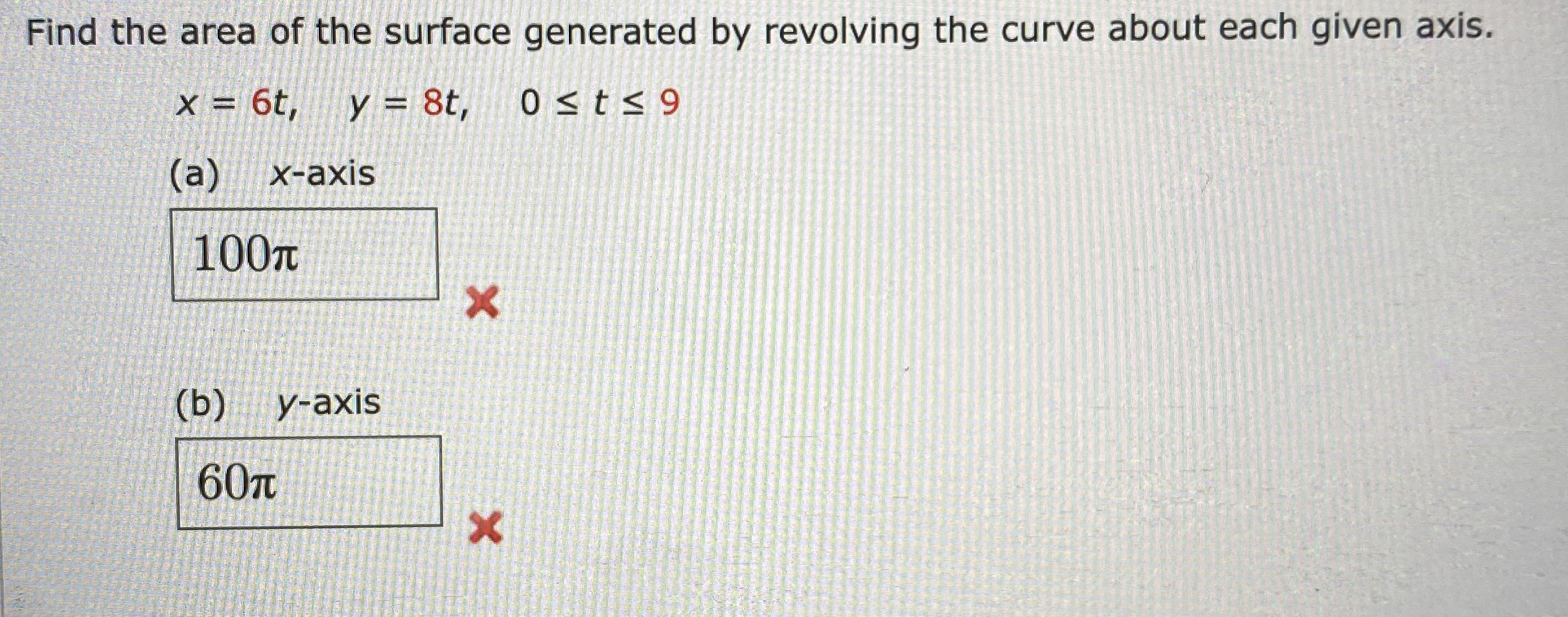 Solved Find the area of the surface generated by revolving | Chegg.com