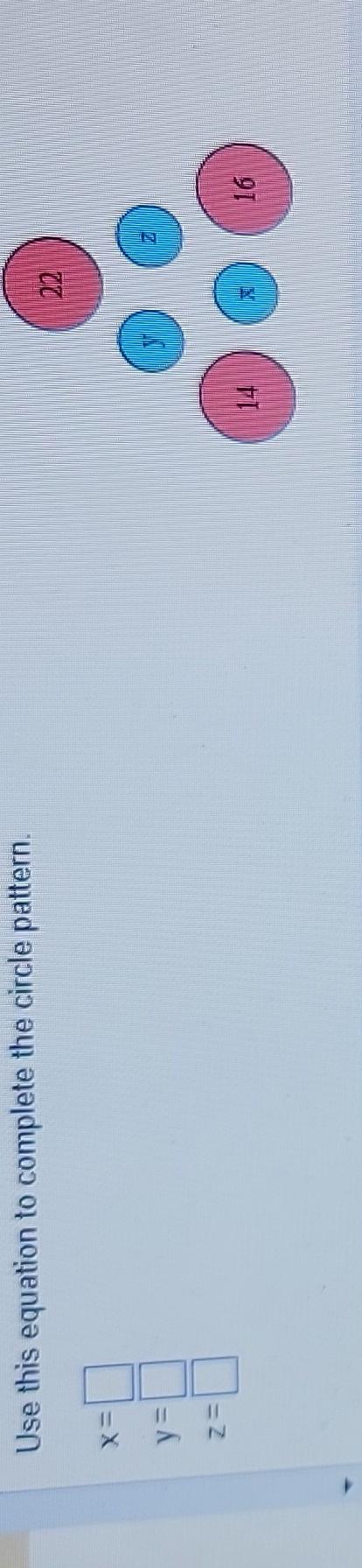 Solved Use this equation to complete the circle pattern. | Chegg.com