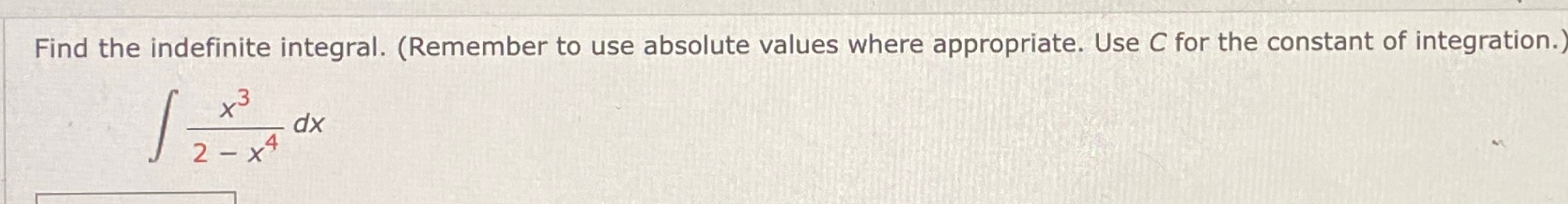 Solved Find the indefinite integral. (Remember to use | Chegg.com