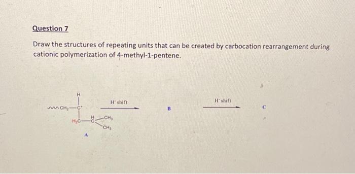 Solved Draw the structures of repeating units that can be | Chegg.com