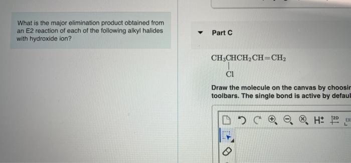 Solved What is the major elimination product obtained from | Chegg.com