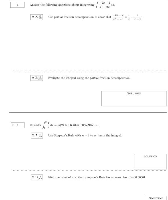 Solved Answer the following questions about integrating | Chegg.com