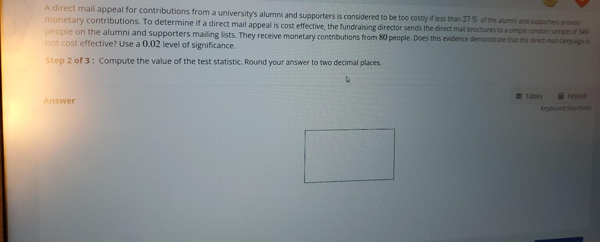 Solved A direct mail appeal for contributions from a | Chegg.com