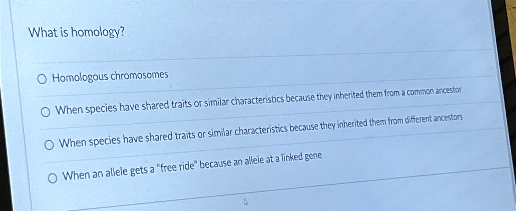 Solved What is homology?Homologous chromosomesWhen species | Chegg.com