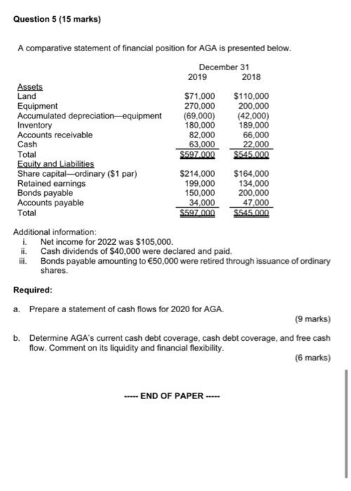 Solved Question 1 (13 marks) AA Limited purchased | Chegg.com