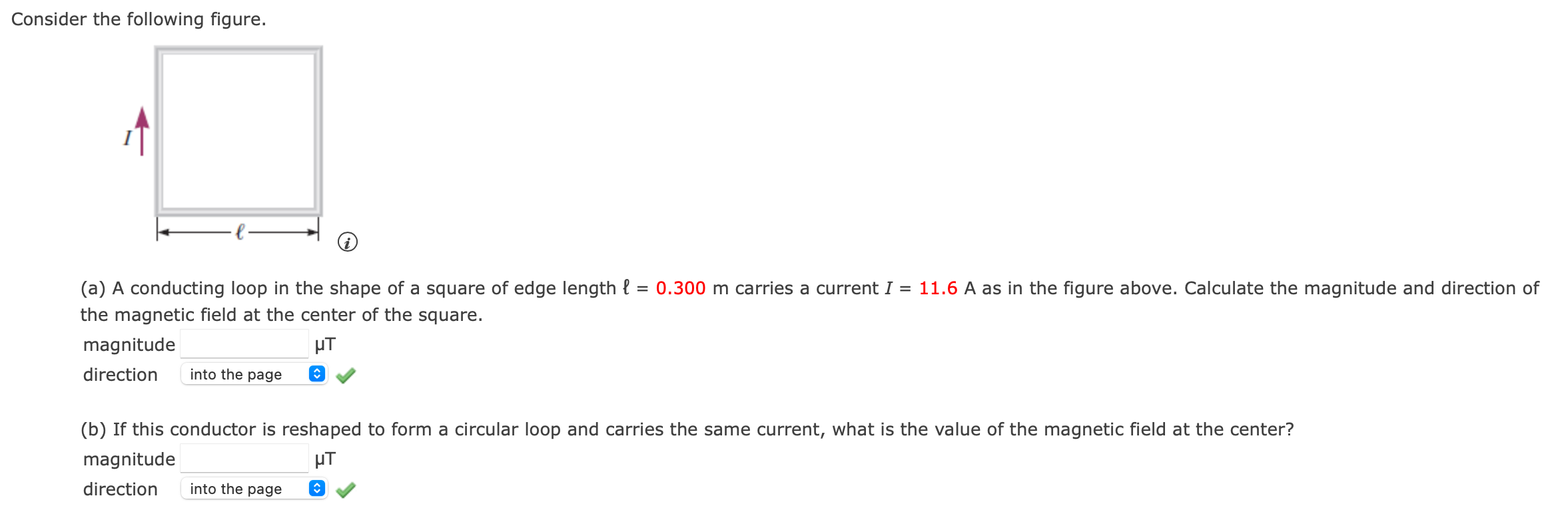 Solved Consider the following figure.(a) ﻿A conducting loop | Chegg.com