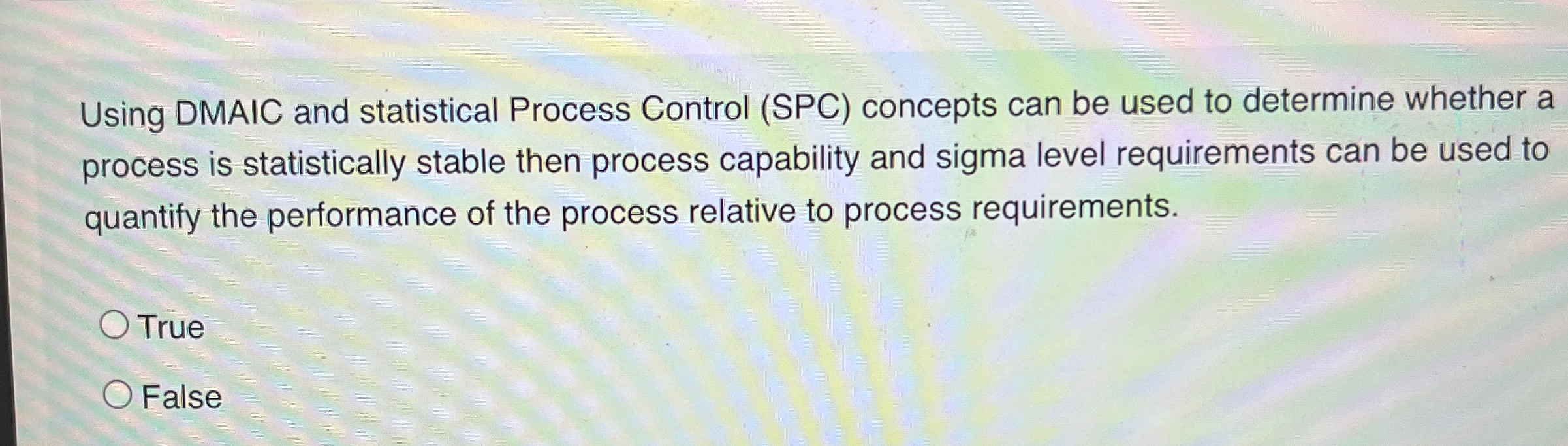 Solved Using DMAIC and statistical Process Control (SPC) | Chegg.com