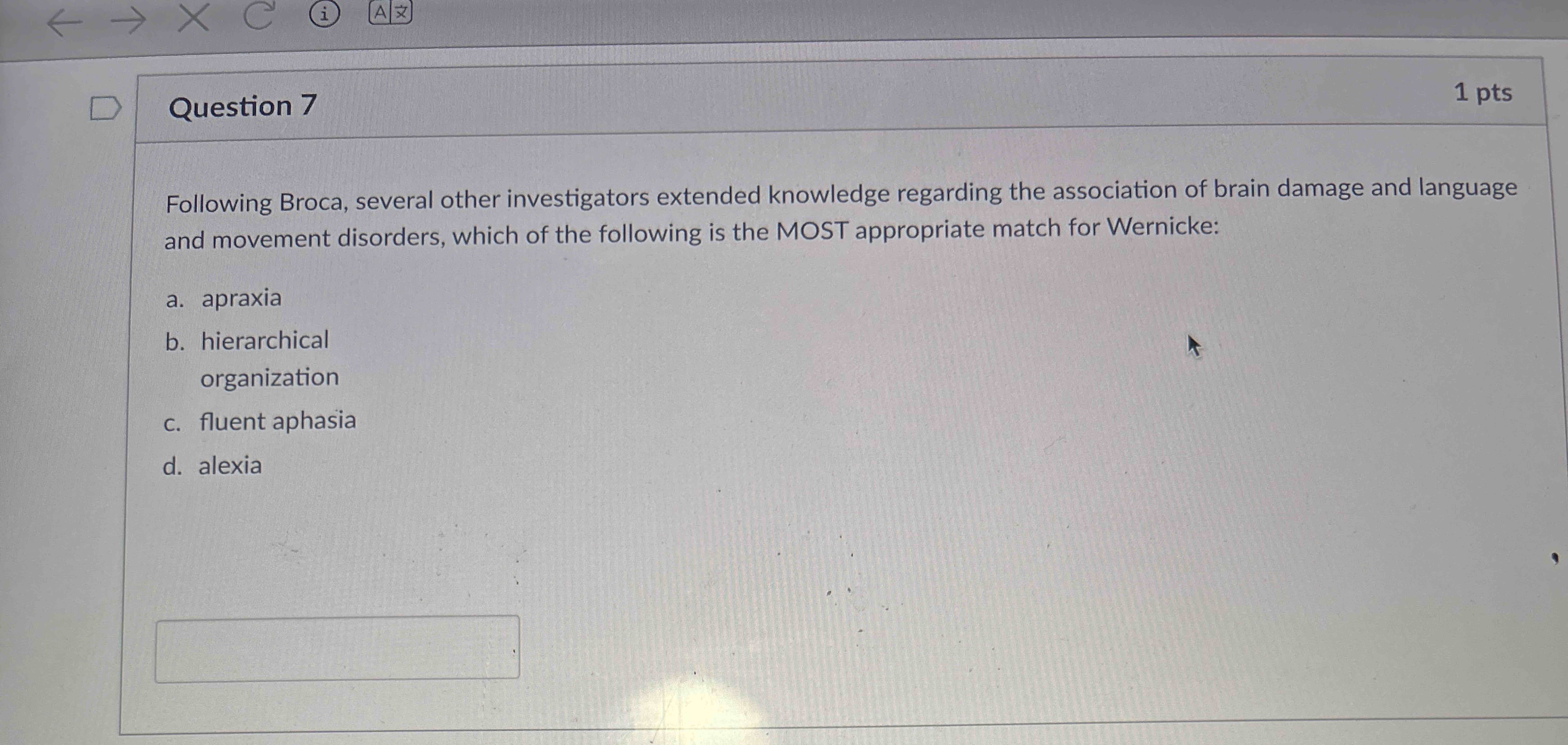 Solved Question 7Following Broca, several other | Chegg.com