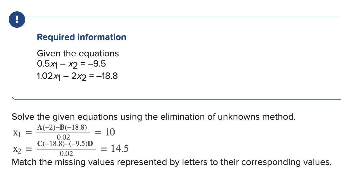 Required informationGiven the | Chegg.com