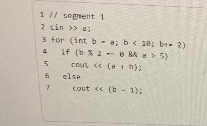 Solved Answer the following. For each code segment, draw the | Chegg.com