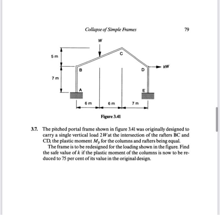 Solved 4.1. Find the collapse load factor of the frames | Chegg.com