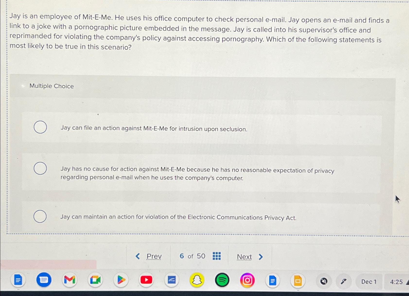 Solved Jay is an employee of Mit-E-Me. ﻿He uses his office | Chegg.com