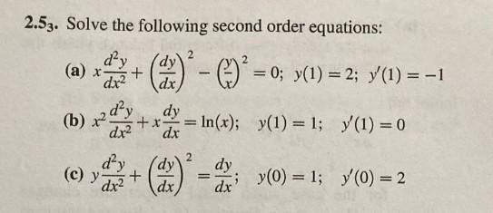 Solved solve the differential equations and show the steps | Chegg.com