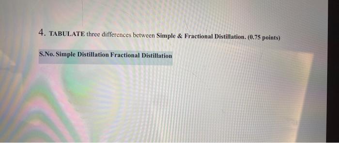 Solved 4. TABULATE three differences between Simple \& | Chegg.com