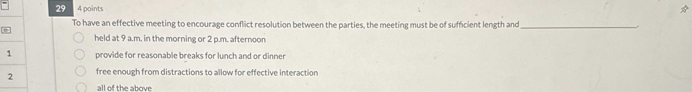 Solved 294 ﻿pointsTo have an effective meeting to encourage | Chegg.com
