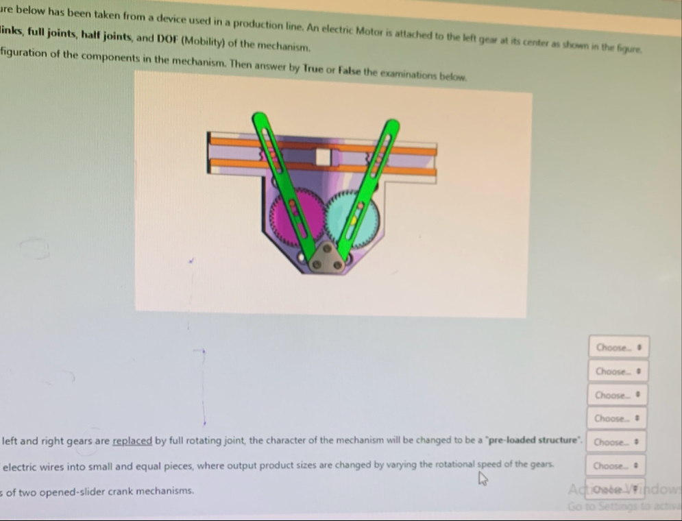 are below has been taken from a device used in a | Chegg.com
