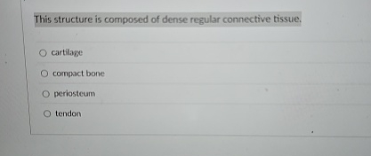 Solved This structure is composed of dense regular | Chegg.com