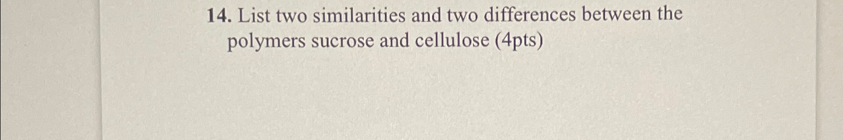 Solved List two similarities and two differences between the | Chegg.com