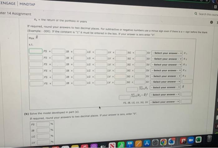 Search this course Chapter 14 Assignment A second | Chegg.com