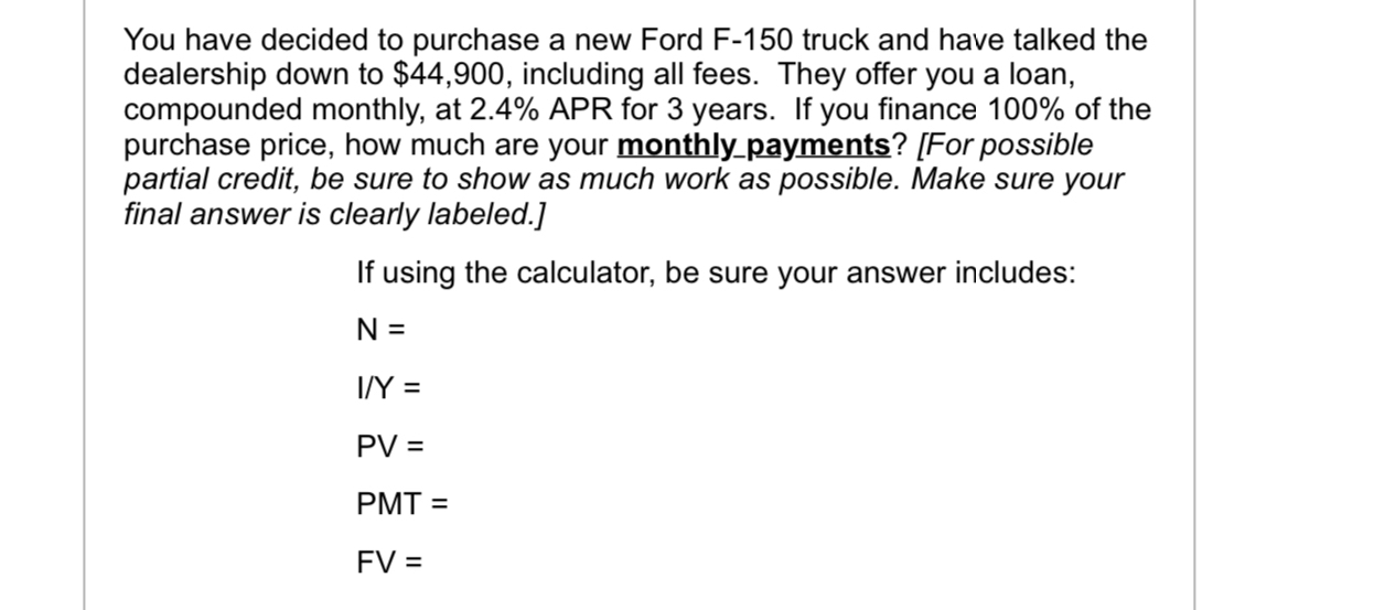 Solved do not solve using excel. show all work!! You have | Chegg.com