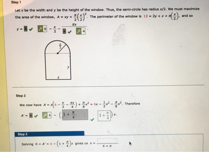 Solved A Norman window has the shape of a rectangle | Chegg.com