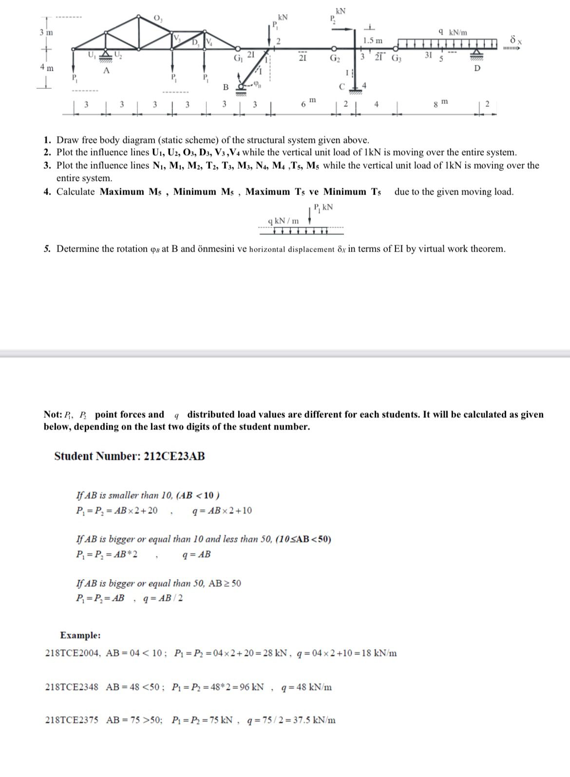 Solved Draw free body diagram (static ﻿scheme) of ﻿the | Chegg.com