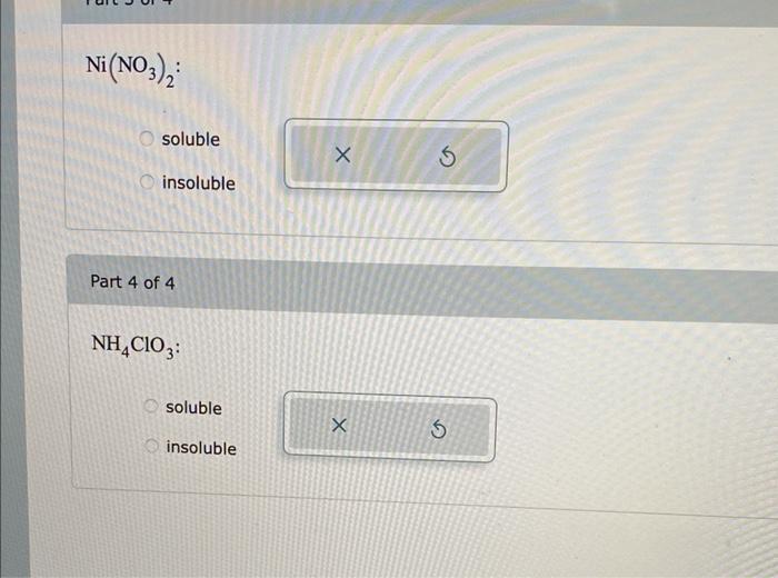 Solved Note: Reference the General solubility rules for | Chegg.com