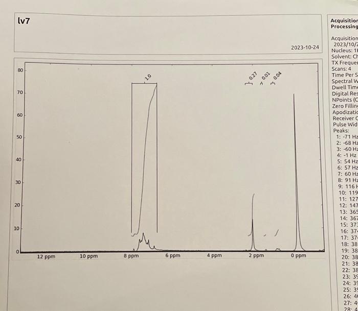 Solved Iv7 Acquisition Processing Acquisition 2023/10/ | Chegg.com