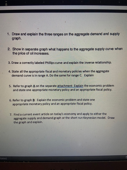 Solved 1. Draw and explain the three ranges on the aggregate | Chegg.com