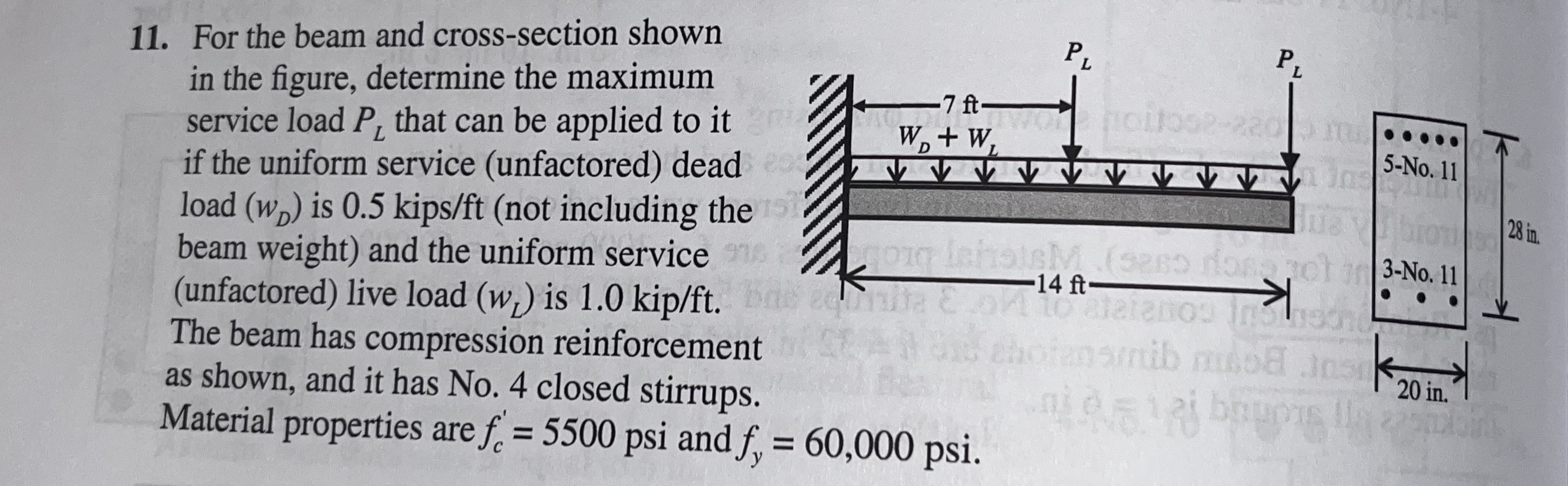 Solved For the beam and cross-section shown in the figure, | Chegg.com