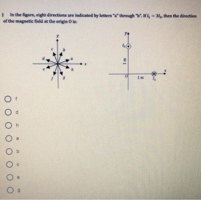 Solved In the figure, eight directions are indicated by | Chegg.com