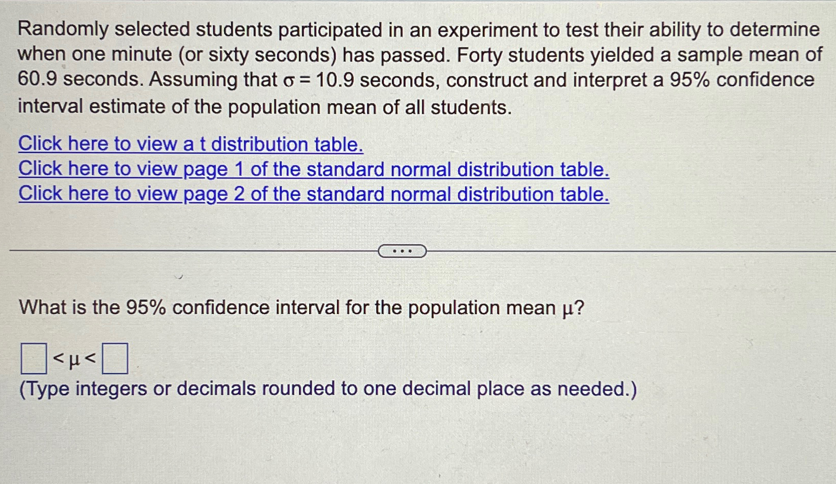 Solved Randomly selected students participated in an | Chegg.com