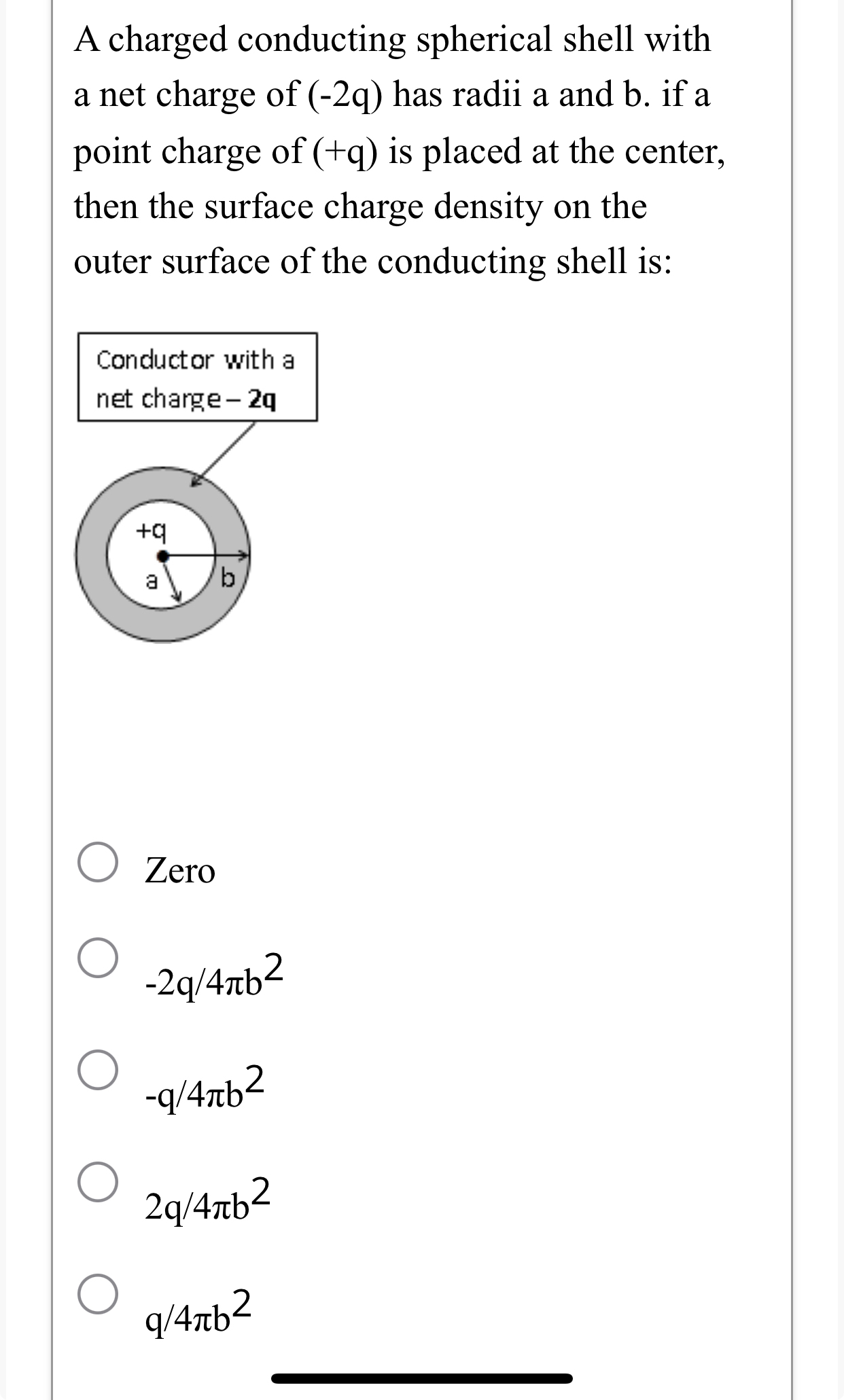 Solved A charged conducting spherical shell with a net | Chegg.com