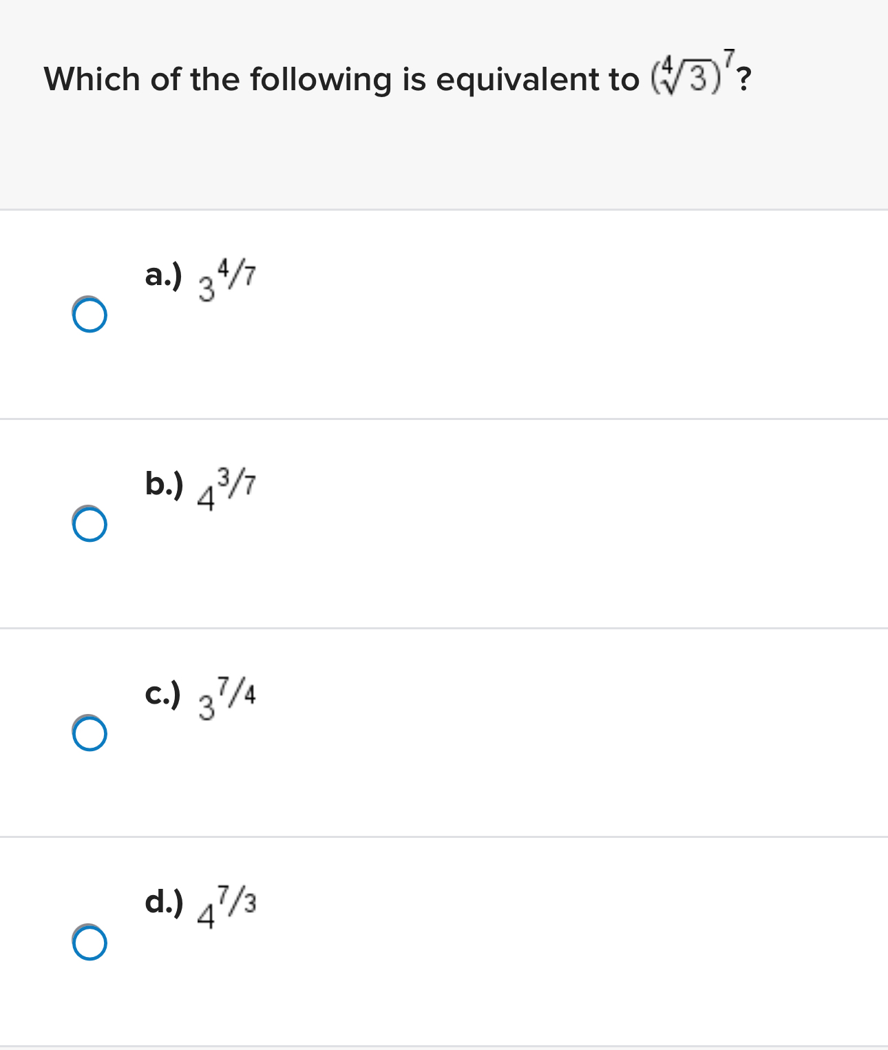 Which Of The Following Is Equivalent To