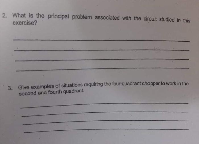 Solved 2. What is the principal problem associated with the | Chegg.com