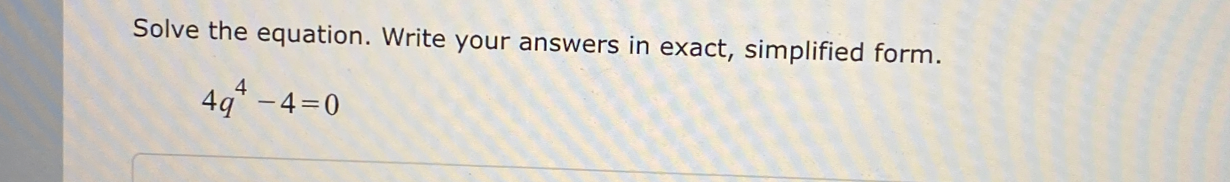 Solved Solve the equation. Write your answers in exact, | Chegg.com