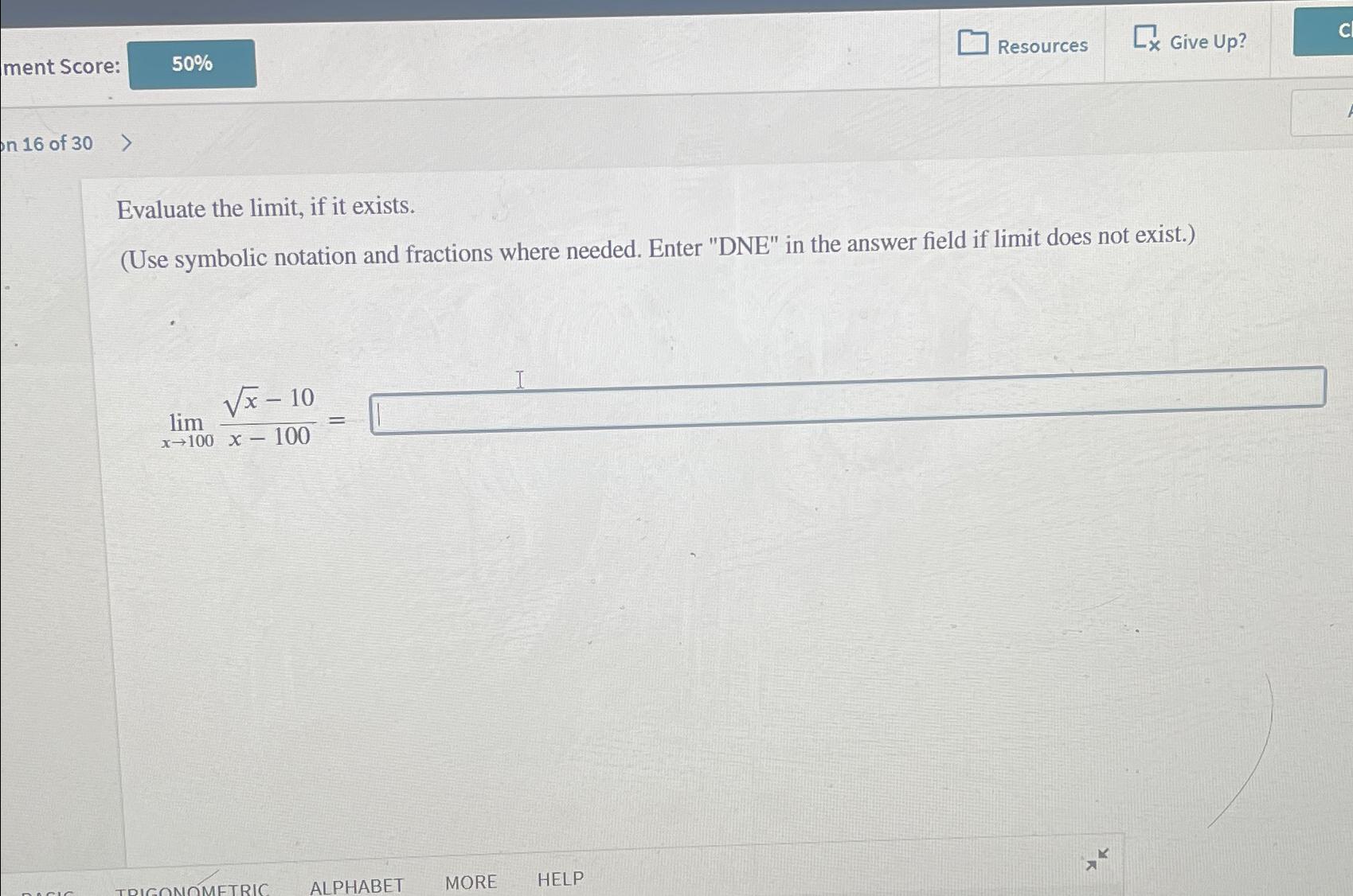 Solved Evaluate the limit, ﻿if it exists.(Use symbolic | Chegg.com