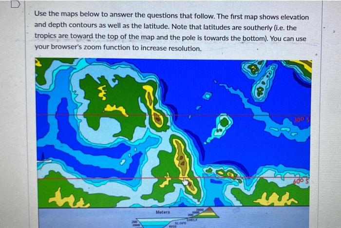Use the maps below to answer the questions that | Chegg.com