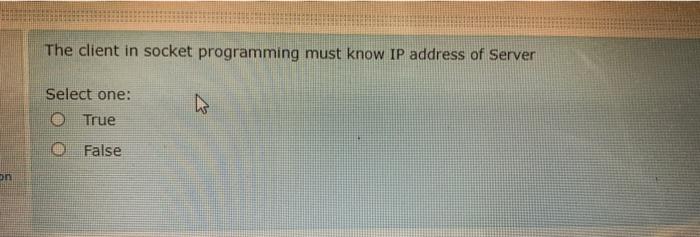 Solved Public Socket accept () commonly used in Server | Chegg.com