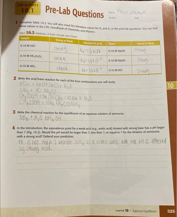 Solved Using the titration values I provided 1-3 , I need | Chegg.com