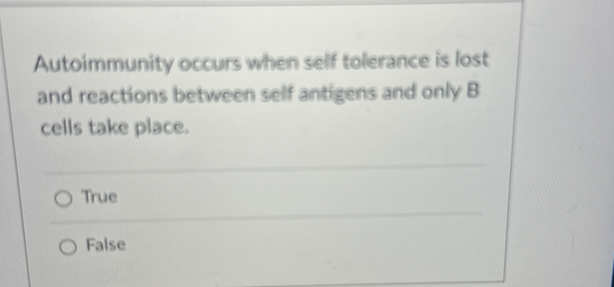 Solved Autoimmunity occurs when self tolerance is lost and | Chegg.com