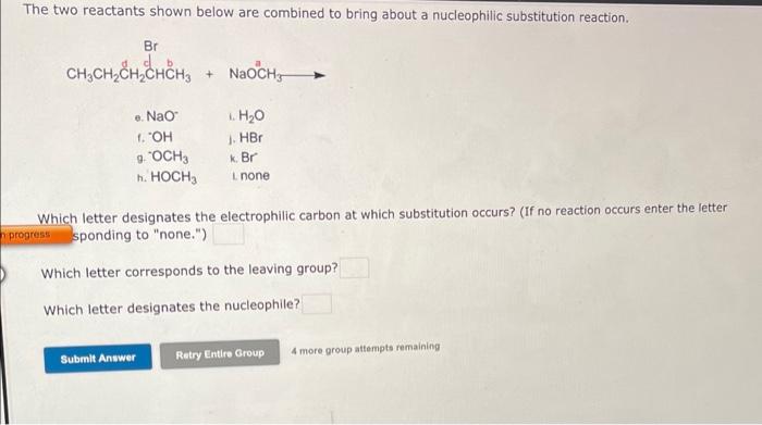 Solved The two reactants shown below are combined to bring | Chegg.com
