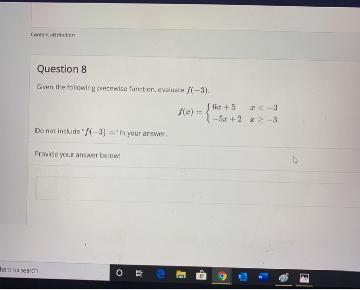 Solved Content attribution Question 8 Given the following | Chegg.com